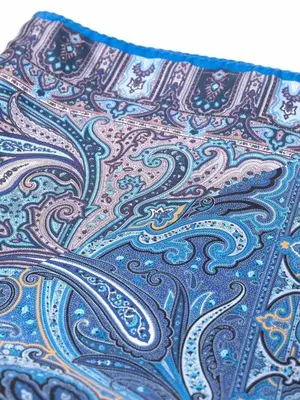 Etro Paisley-pattern Print Silk Scarf