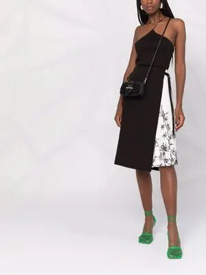 FERRAGAMO Pleated Silk Wrap Skirt