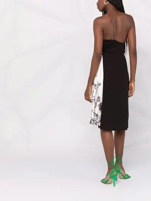 FERRAGAMO Pleated Silk Wrap Skirt