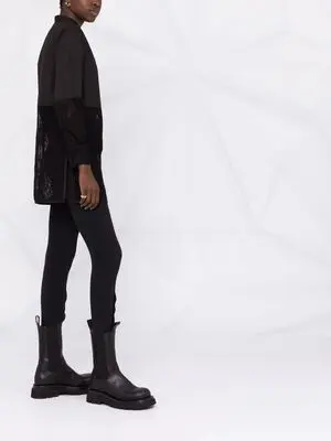 FERRAGAMO Longline Cordonetto Lace Shirt