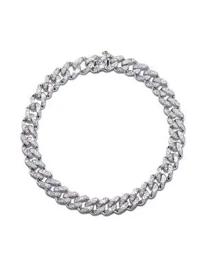 Shay 18k White Gold Diamond Chain Bracelet - Silver