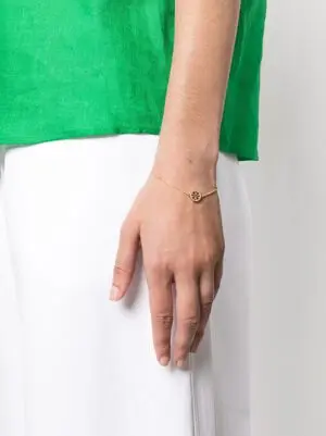 Tory Burch Miller Cut-out Logo Bracelet - Gold