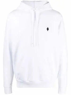 COUNTY OF MILAN Logo-print Cotton Hoodie - White