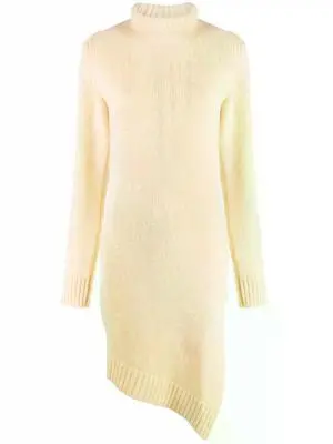 JIL SANDER Asymmetric-hem Roll Neck Jumper