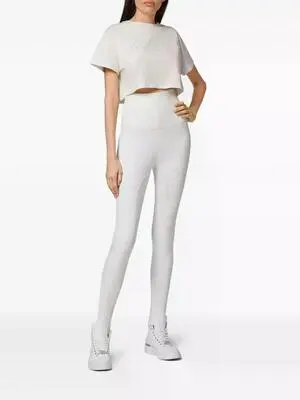 Philipp Plein High-waisted Cady-texture Leggings
