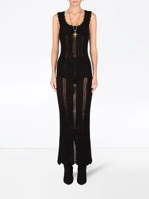 Dolce & Gabbana Crochet Knit Maxi Dress