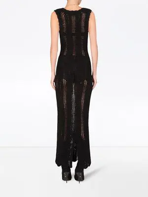 Dolce & Gabbana Crochet Knit Maxi Dress