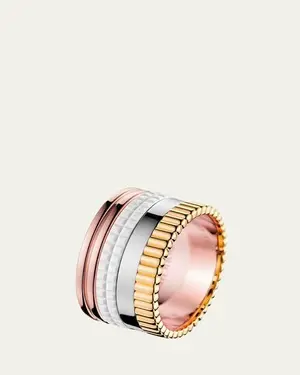 Boucheron Quatre Large Ring - Tri Color Gold