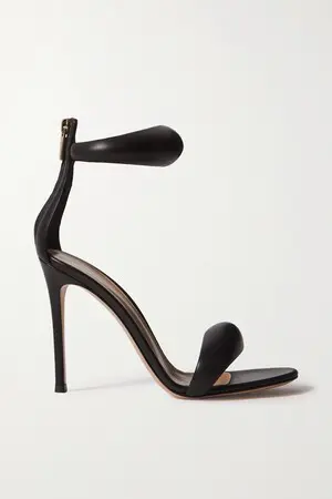 GIANVITO ROSSI Bijoux 105 Leather Sandals - Black