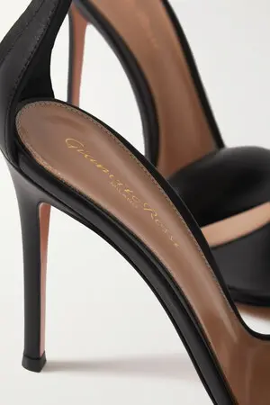 GIANVITO ROSSI Bijoux 105 Leather Sandals - Black