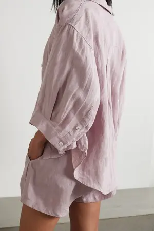 DEIJI STUDIOS The 03 Washed-linen Shirt And Shorts Set