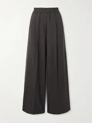 Brunello Cucinelli Pleated Wool Wide-leg Pants