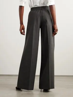 Brunello Cucinelli Pleated Wool Wide-leg Pants