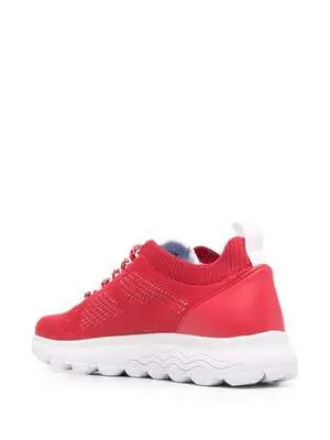 Geox Spherica Knitted Sneakers - Red