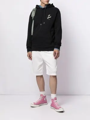 CAFÉ KITSUNÉ Print Drawstring Hoodie