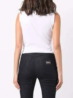 Dolce & Gabbana Logo Print Cropped Vest