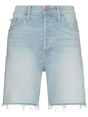 MOTHER The Tripper Denim Shorts - Blue