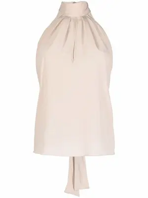 Philipp Plein High-neck Sleeveless Top - Neutrals