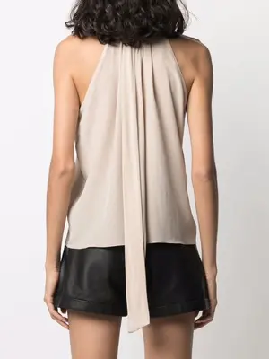 Philipp Plein High-neck Sleeveless Top - Neutrals