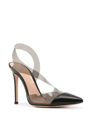 GIANVITO ROSSI Clear-strap Pumps - Black
