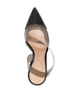 GIANVITO ROSSI Clear-strap Pumps - Black