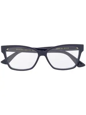Gucci Rectangular Frame Glasses - Blue