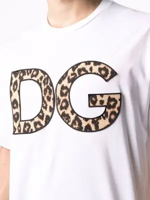 Dolce & Gabbana Dg Leopard-print Patch T-shirt