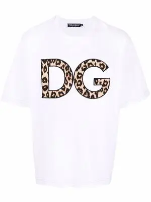 Dolce & Gabbana Dg Leopard-print Patch T-shirt