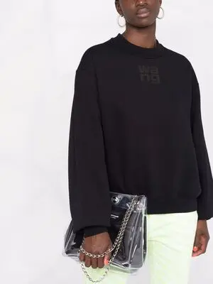 Alexander Wang Logo-print Crewneck Sweatshirt