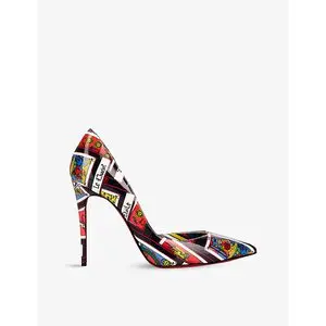 CHRISTIAN LOUBOUTIN Iriza 100 Patent Tarot Lin Tarot Black M