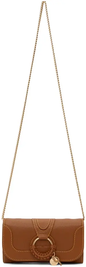 See By Chloé See By Chloé Tan Hana Chain Wallet Bag - 242 Caramello