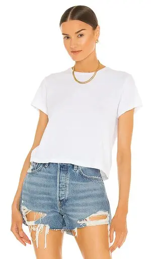 RE/DONE X Hanes 1950s Boxy Tee - Optic White