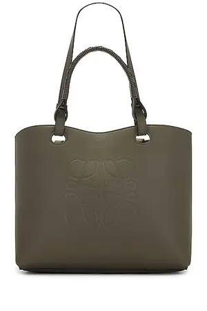 Loewe Anagram Small Tote Bag In Army