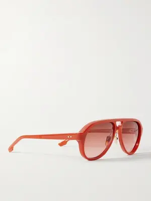 JACQUES MARIE MAGE George Cortina Aviator Sunglasses