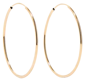 LOREN STEWART Net Sustain Infinity 14-karat Hoop Earrings