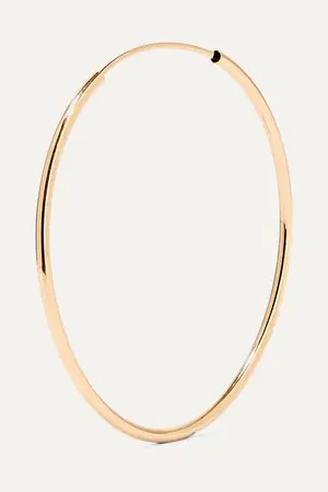 LOREN STEWART Net Sustain Infinity 14-karat Hoop Earrings