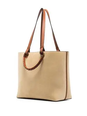 Loewe Anagram Suede Tote Bag