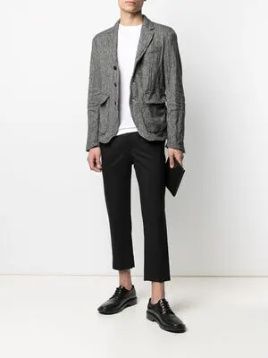 Dsquared2 Herringbone Print Wool Blazer