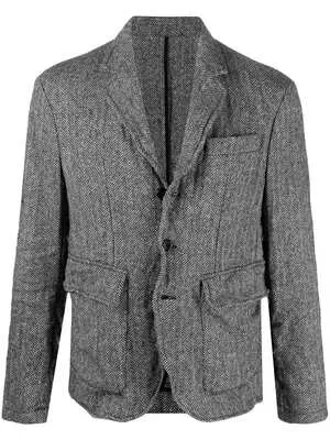Dsquared2 Herringbone Print Wool Blazer