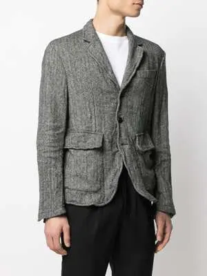 Dsquared2 Herringbone Print Wool Blazer