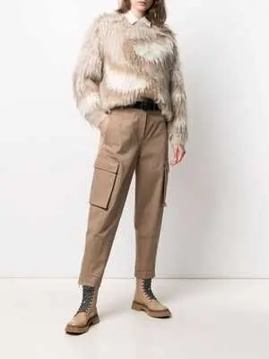 Brunello Cucinelli Mock Neck Chunky Knit Sweater