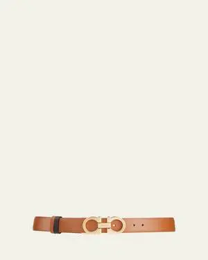 FERRAGAMO Reversible Gancini Belt - Sella