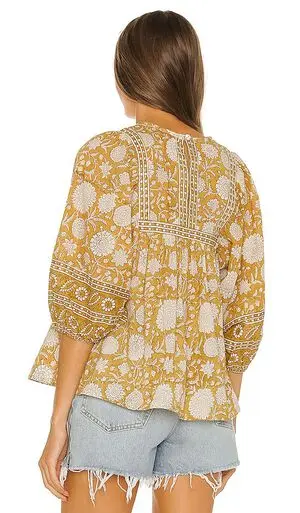 CLEOBELLA Amarilis Blouse In Mustard