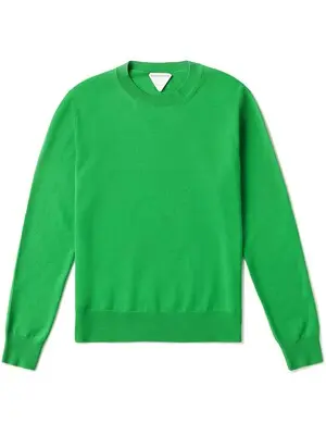 Bottega Veneta Cashmere-Blend Sweater - Green | Editorialist