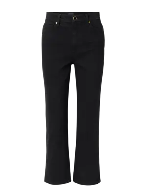 Khaite Abigail High-rise Straight-leg Jeans - Black