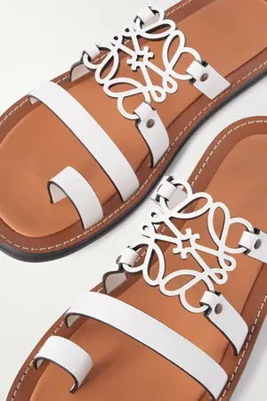 Loewe Anagram Leather Sandals