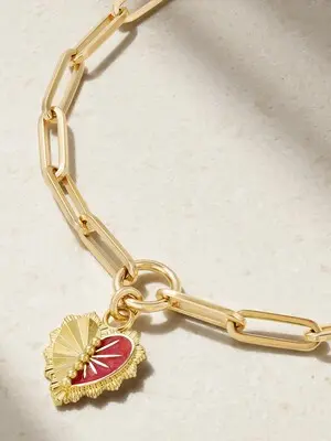 FOUNDRAE Reflection 18-karat And Enamel Bracelet