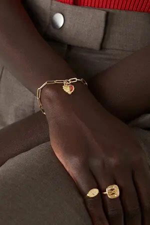 FOUNDRAE Reflection 18-karat And Enamel Bracelet
