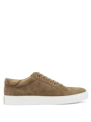 Ralph Lauren Ralph Lauren Purple Label - Severn Suede Trainers - Mens - Light Khaki Light Khaki