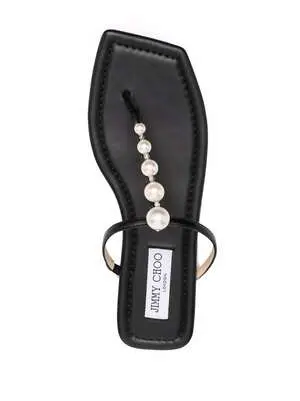 JIMMY CHOO Alaina Pearl-embellished Sandals